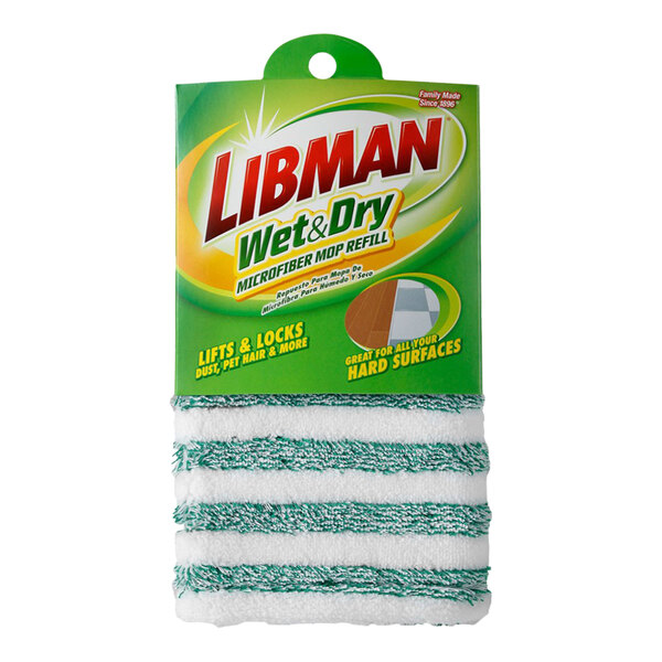 Libman 119 18" Microfiber Wet / Dry Floor Mop Pad for 117 - 6/Pack