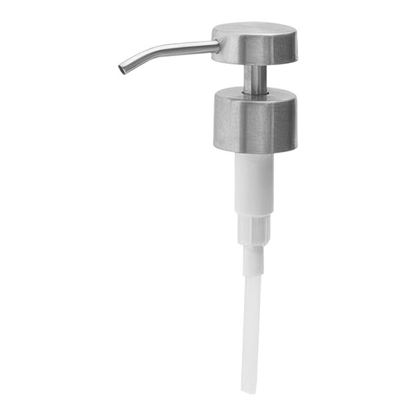 room360 Silver Stainless Steel Low-Profile Soap Dispenser Pump - 12/Case