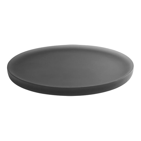 room360 Nassau 14" Round Smoke Resin Amenity Tray - 4/Case