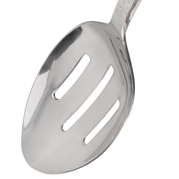 American Metalcraft HM12SL 12" Hammered Stainless Steel Slotted Spoon