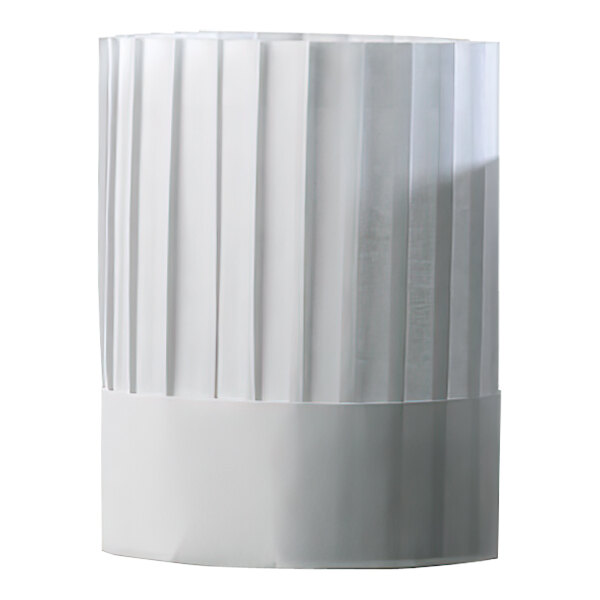 Matfer Bourgeat 8 3/4" Disposable Toque Chef Hat - 10/Pack