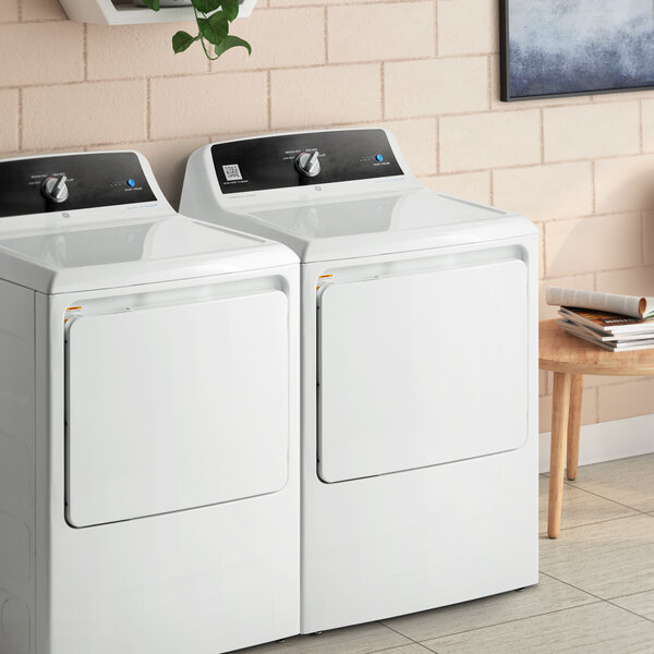 GE VTD52GASRWB 7.4 cu. ft. Front Load Gas-Powered Commercial Dryer ...