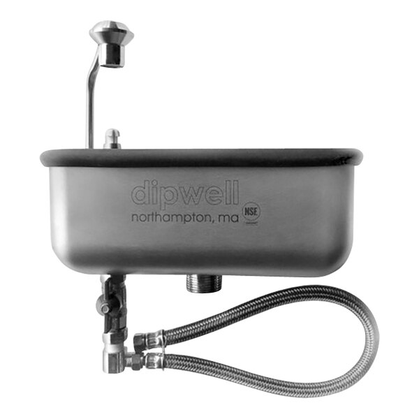 Dipwell D10NSF1 10" Deep Drawn Ice Cream Dipper Well with Faucet and ...