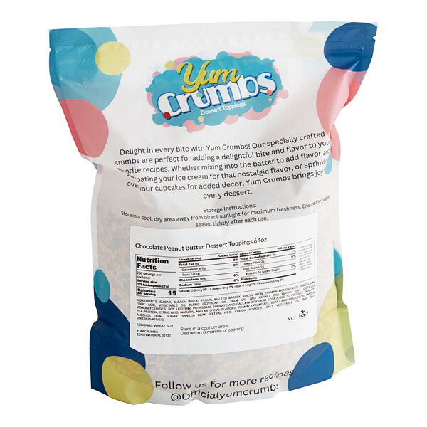 Yum Crumbs Chocolate Peanut Butter Crumb Topping 4 lb.