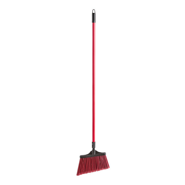 O-Cedar Commercial MaxiSweep 91365-12 13" Red Angle Broom with Flagged ...
