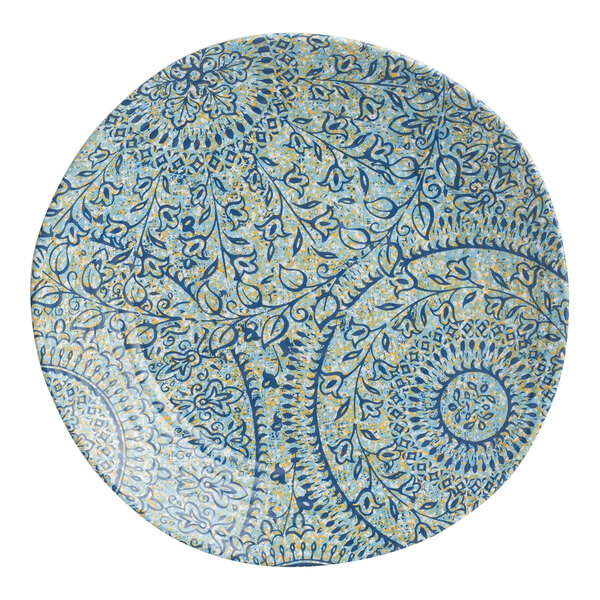 Creations from Steelite Solano 6 1/2" Melamine Azure Plate - 24/Case