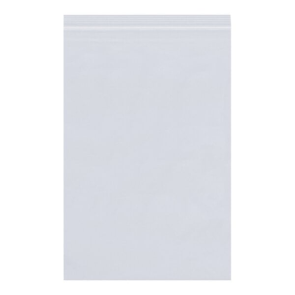 Lavex 3" x 10" 4 Mil Clear Reclosable Polyethylene Bag - 1000/Case