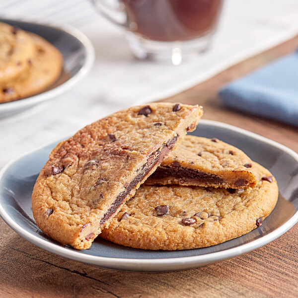 David's Cookies Preformed Chocolate Chip Filled Cookie Dough 3.35 oz ...