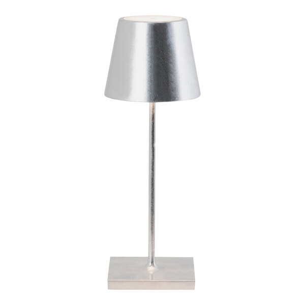 Zafferano America Poldina Pro Mini 11 7/8" Silver Leaf Cordless ...