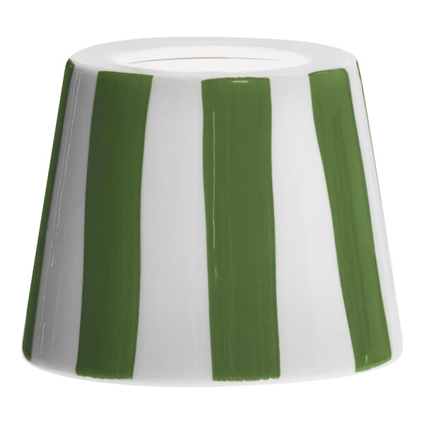 Zafferano America Poldina Lido White / Green Stripe Lampshade for ...