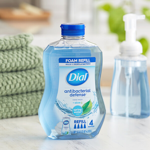 Dial Antibacterial Defense DIA35087 30 fl. oz. Spring Water Foaming ...