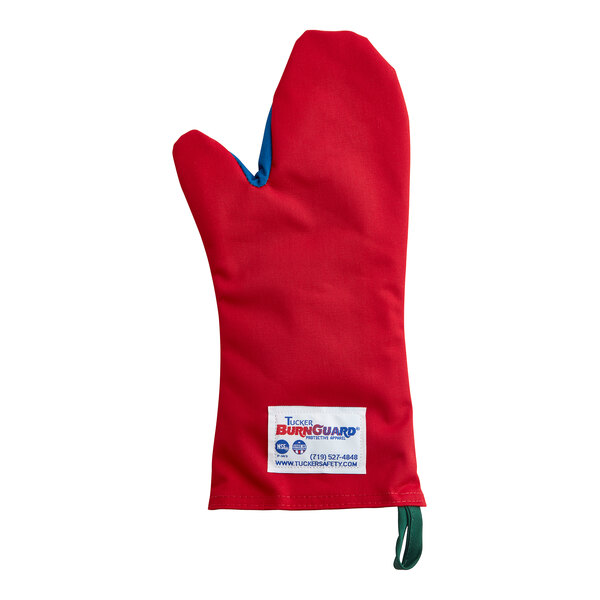 Tucker Safety Products BurnGuard 15" Red Conventional-Style Oven Mitt ...