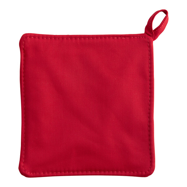 Tucker Safety Products BurnGuard 8" x 8" Red Poly-Cotton Hot Pad with ...