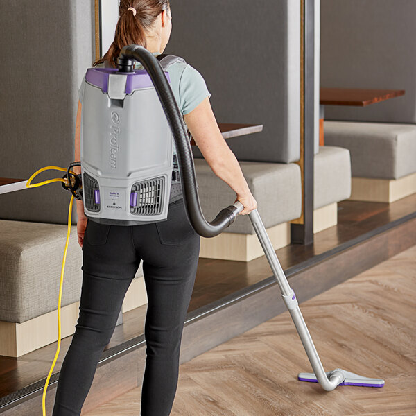 ProTeam GoFit 6 107750 6 Qt. Backpack Vacuum with 107628 Telescoping ...