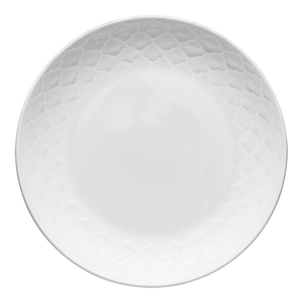Libbey Samira 10" White Porcelain Plate - 12/Case