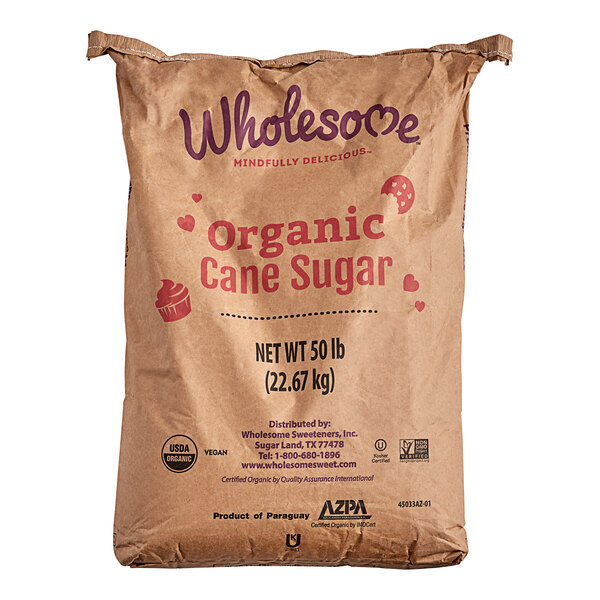 Wholesome Sweeteners Organic Cane Sugar 50 lb.