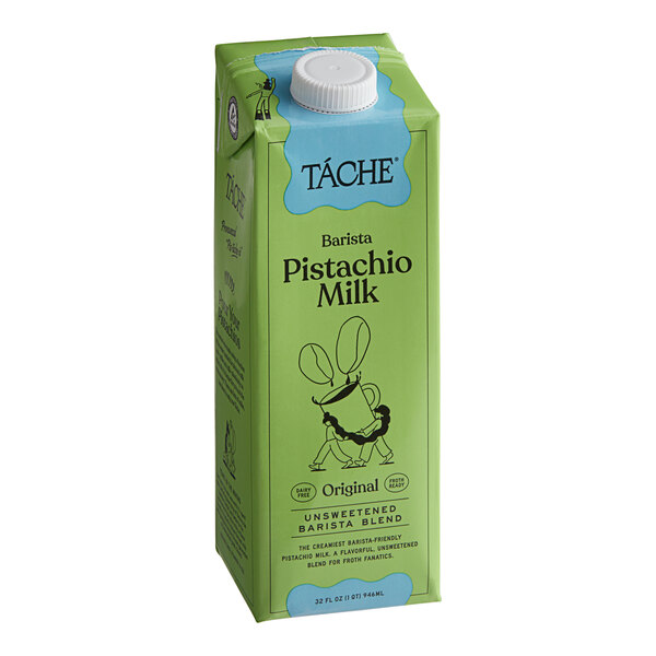 Tache Barista Unsweetened Pistachio Milk 32 fl. oz. - 6/Case