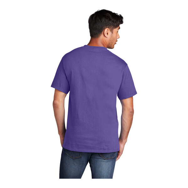 Port & Company® PC54 Unisex Purple Short Sleeve T-Shirt - Cotton