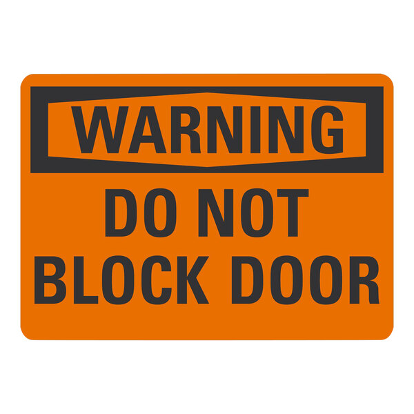Lavex 10" x 7" Engineer-Grade Reflective Adhesive Vinyl "Warning / Do ...