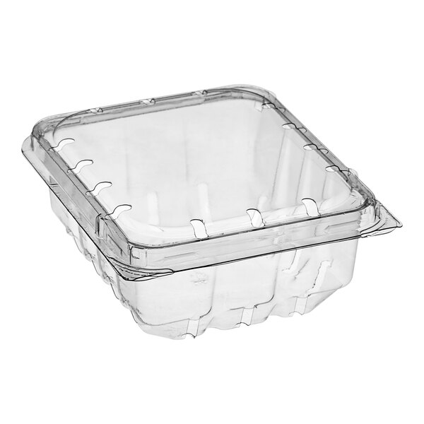 D&W Fine Pack 10 fl. oz. Clear Vented Slot Clamshell Produce / Berry ...