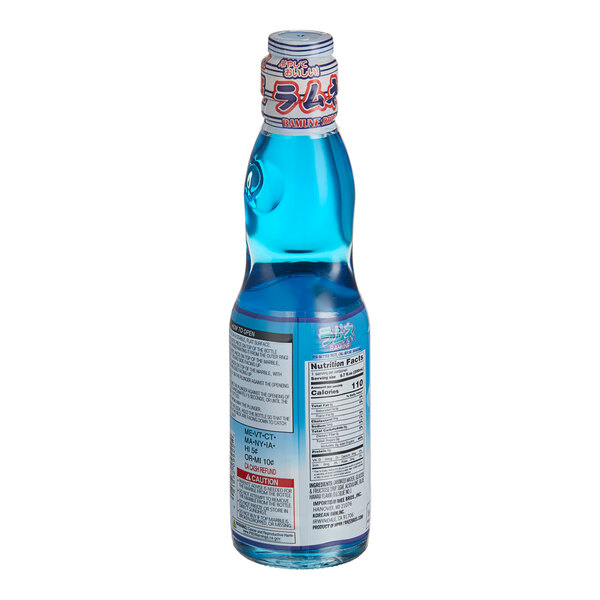 Hana Ramune Blue Hawaii Soda 6.7 fl. oz. - 24/Case