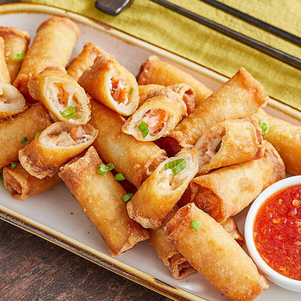 Chef One 0.9 oz. Coconut Shrimp Mini Spring Roll - 200/Case