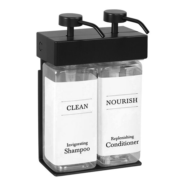 Dispenser Amenities 39288-R3-WHT SOLera 30 oz. Black ABS Plastic Wall ...