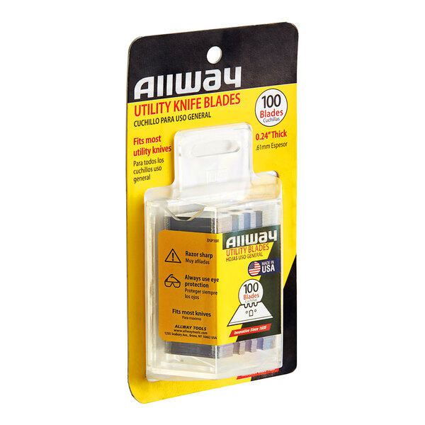 Allway Tools 3-Notch Utility Knife Blades DSP100 - 100/Pack