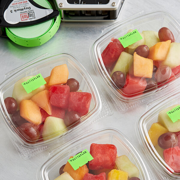 DayMark DuraMark 1 3/16" x 3/4" Permanent Fluorescent Green Date Coder Label for Speedy Mark DM4 ...