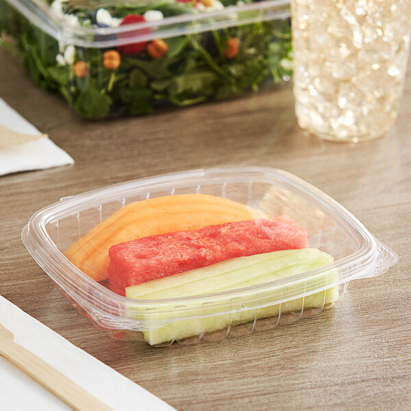 Good Natured 16 oz. Clear PLA Multi-Purpose Clamshell Package - 200/Case