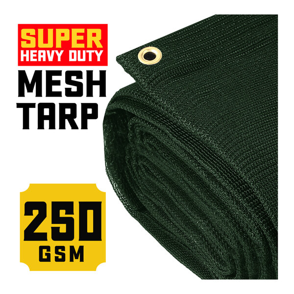 Core Tarps 8' x 10' Green Super Heavy-Duty Weatherproof 7.5 oz ...