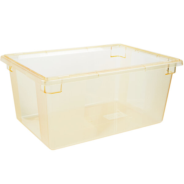 Carlisle 10623C22 StorPlus Yellow Food Storage Box - 26" x 18" x 12"