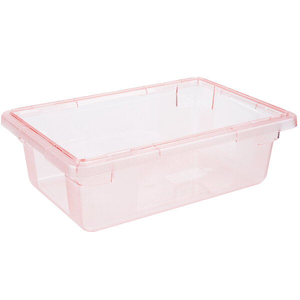 Carlisle 10611C05 StorPlus Red Food Storage Box - 18" x 12" x 6"