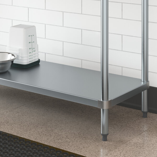 Regency 18-Gauge Galvanized Steel Adjustable Shelf for 24" x 72" Work ...