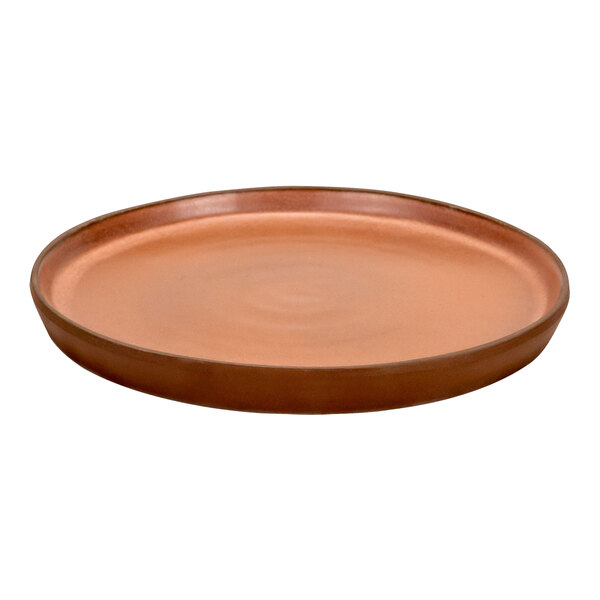 Maria Portugal Terracota Terra 7 1/2" Sienna High Rim Stoneware Plate ...