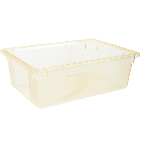 Carlisle 10622C22 StorPlus Yellow Food Storage Box - 26" x 18" x 9"