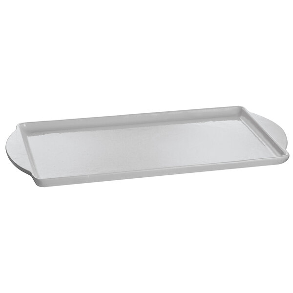 Tablecraft CW4220GY 13" x 24" Gray Rectangular Tray