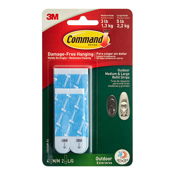 3M Command™ 7100114152 Assorted Refill Outdoor Adhesive Strips