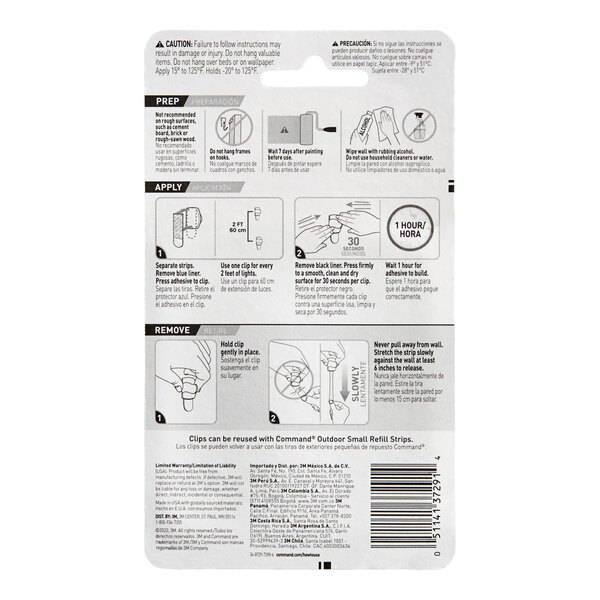 3M Command™ 7100303485 Outdoor Light Clips - 16/Pack