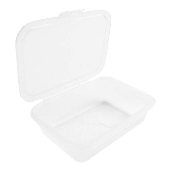 GET Eco-Takeouts 7" x 6 3/8" x 2" Clear Hinged Reusable Take-Out ...