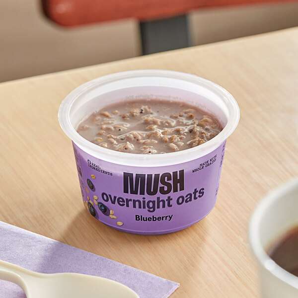 MUSH Blueberry Overnight Oats 5 oz. - 8/Case