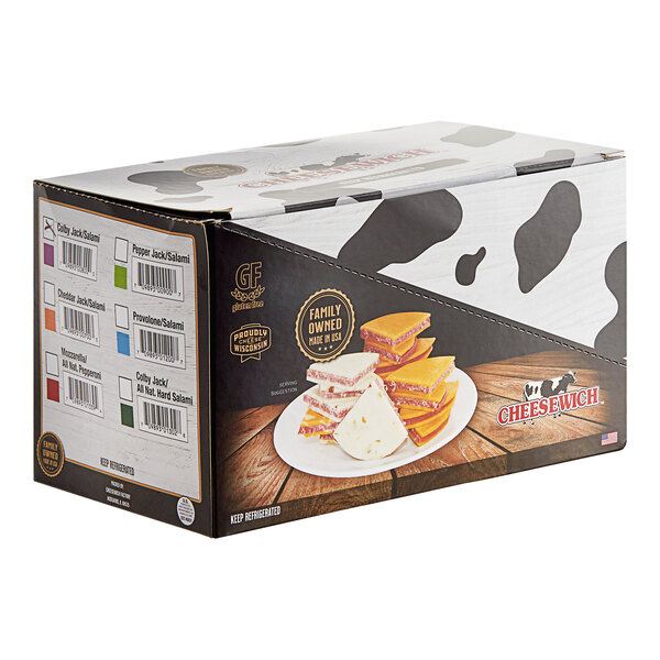 Cheesewich Salami and Colby Jack Cheese Sandwich 2.5 oz. - 96/Case