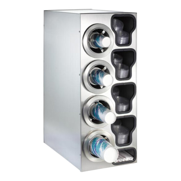 Dispense-Rite Stainless Steel One-Size-Fits-All 4-Compartment Left Side ...