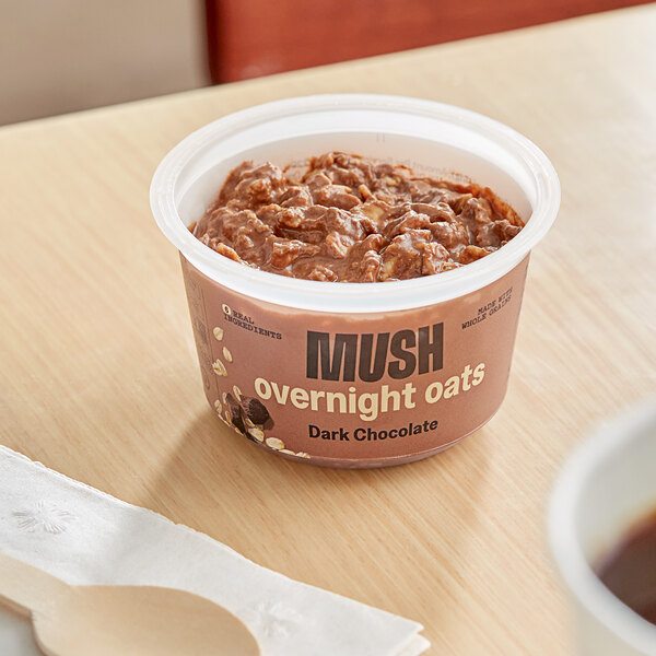 MUSH Dark Chocolate Overnight Oats 5 oz. - 8/Case