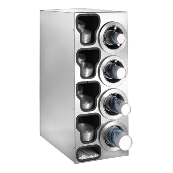 Dispense-Rite Stainless Steel One-Size-Fits-All 4-Compartment Right ...