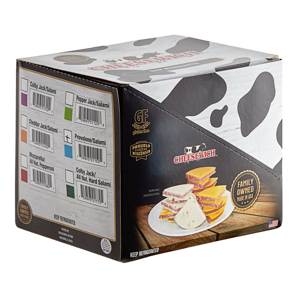 Cheesewich Salami and Provolone Cheese Sandwich 2.5 oz. - 64/Case