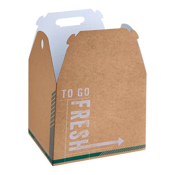 Innopak To Go Fresh 8" x 6" x 8" Barn Take-Out Lunch Box / Chicken Box ...