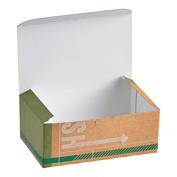 Innopak To Go Fresh 7" x 4 1/4" x 2 3/4" Take-Out Snack Box / Chicken ...