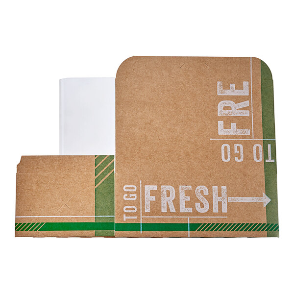 Innopak To Go Fresh 7" x 4 1/4" x 2 3/4" Take-Out Snack Box / Chicken ...