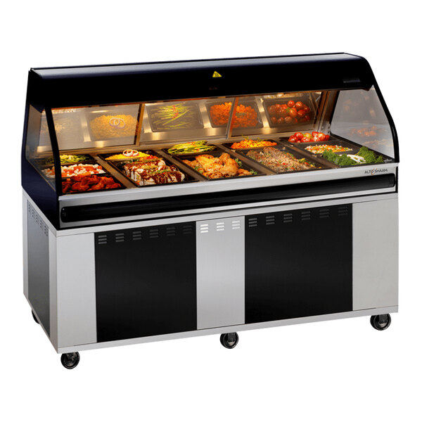 Alto-Shaam ED3-72 72" Black Heated Display Case with Standard Height ...